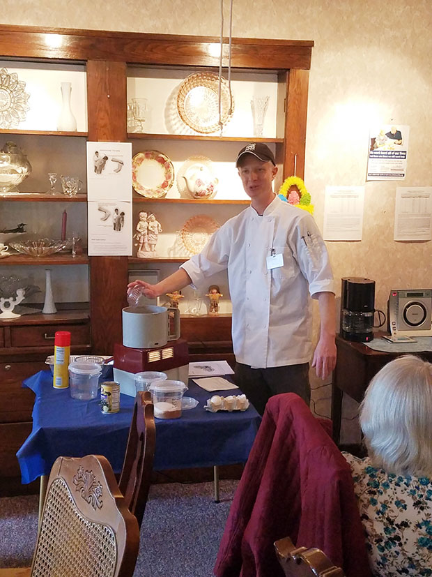 Cooking Demonstration at Oberlin Senior Center